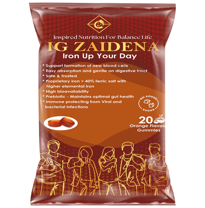 IG Zaidena Iron Up Your Day Gummies (20 Each) Orange: Buy box of 1.0 ...