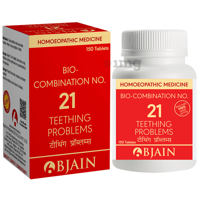 Bjain Bio-Combination No.21 (Teething Problems) Tablet: Buy bottle of ...