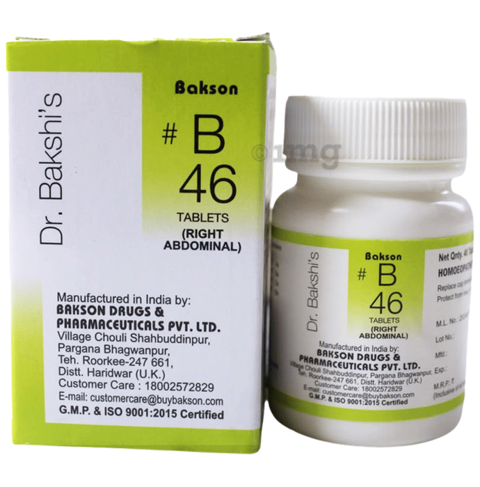 Bakson's 46 Right Abdominal Tablet: Buy bottle of 40.0 tablets at best ...