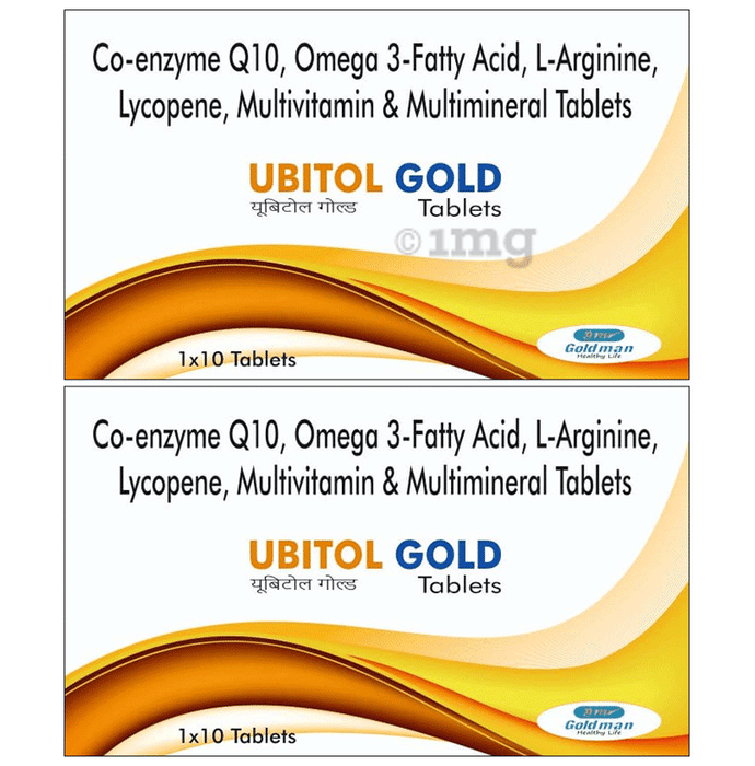 Ubitol Gold Tablet (10 Each): Buy combo pack of 2.0 boxes at best price ...