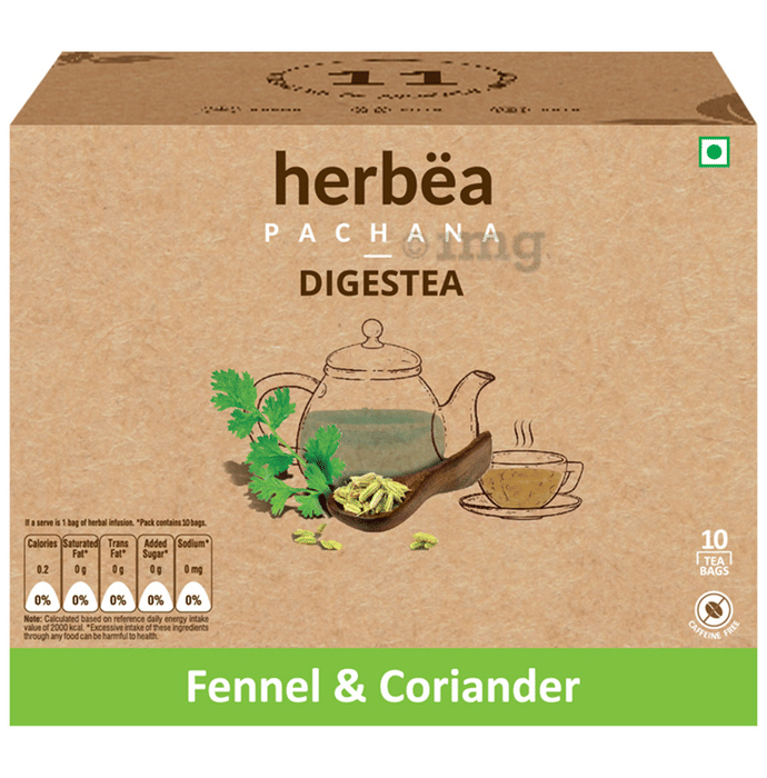 Herbea Digestea Tea Bag (1.5gm Each) Fennel & Coriander: Buy box of 10. ...