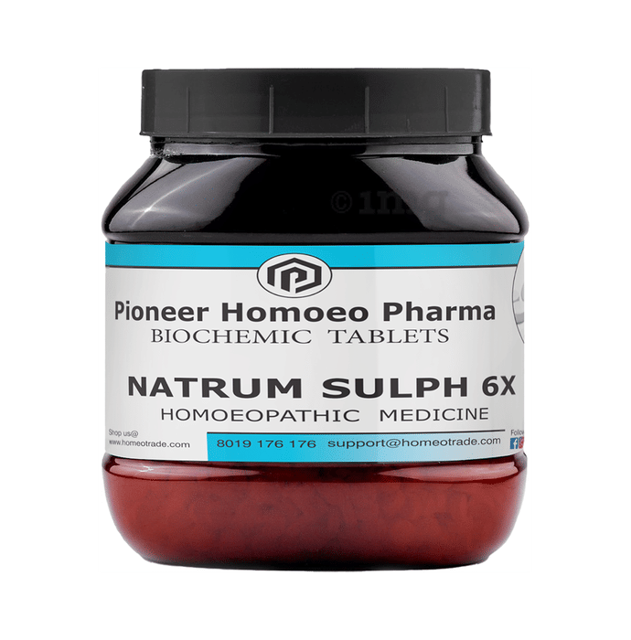 Pioneer Pharma Natrum Sulph 6X Biochemic Tablet: Buy bottle of 450 gm ...