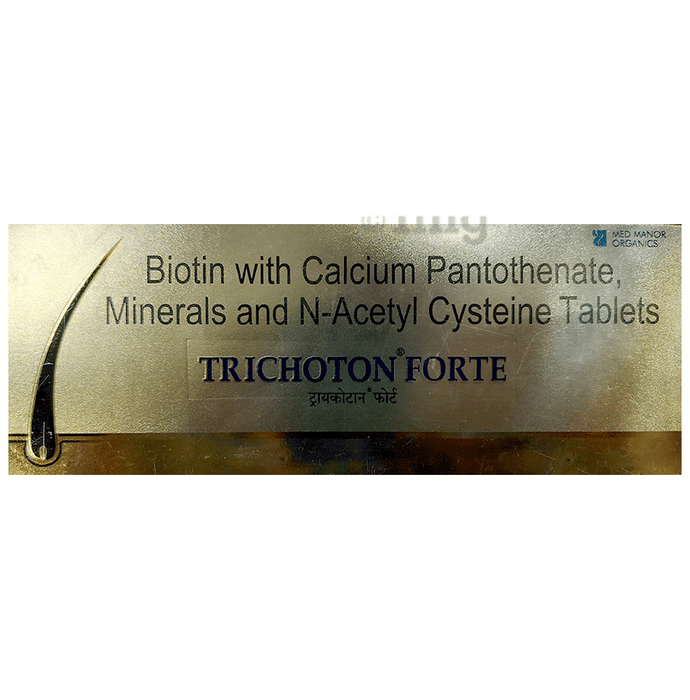 Trichoton Forte Tablet: Buy strip of 10.0 tablets at best price in ...