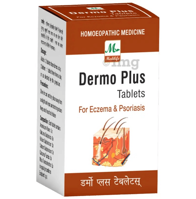 Medilife Dermo Plus Tablet (25gm Each): Buy box of 3.0 bottles at best ...