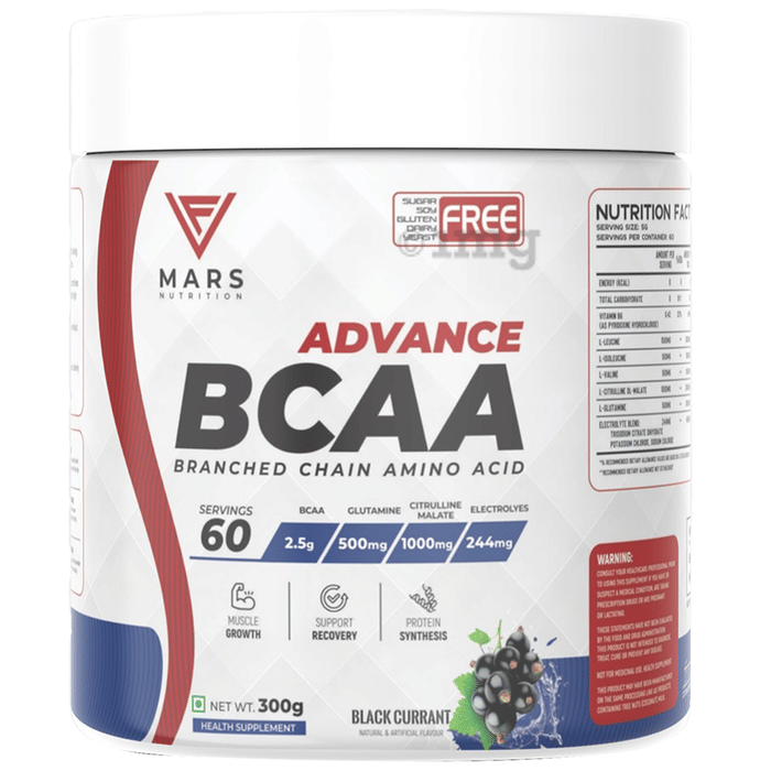 Mars Nutrition Advance BCCA Branched Chain Amino Acid Black Currant ...