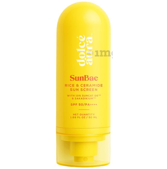 Dolce Aura SunBae Rice & Ceramide Sunscreen SPF 50 PA++++: Buy pump ...