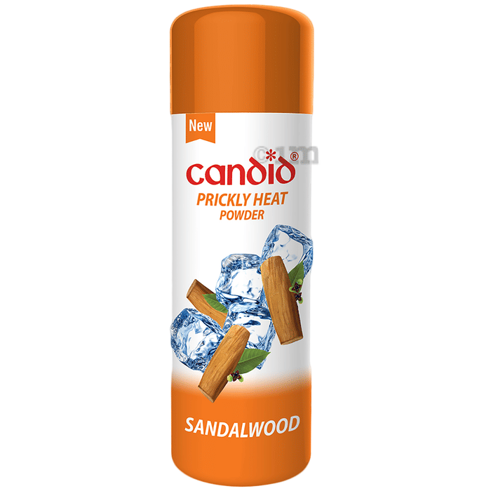 Candid Prickly Heat Powder Sandalwood: Buy bottle of 120.0 gm Powder at ...