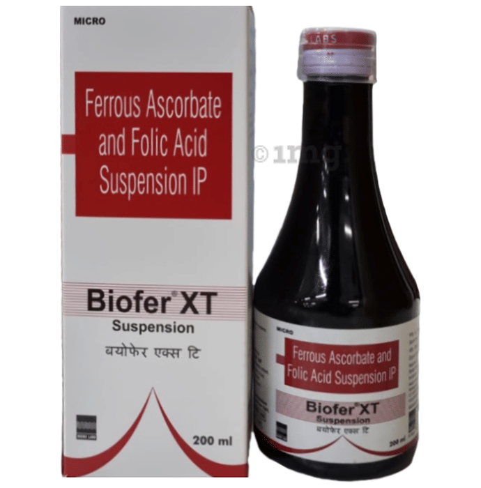 Biofer XT Oral Suspension: Buy bottle of 200.0 ml Oral Suspension at ...