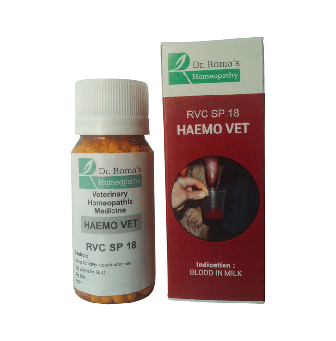 Dr. Romas Homeopathy RVC SP 18 Haemo Vet Globules: Buy bottle of 30 gm ...