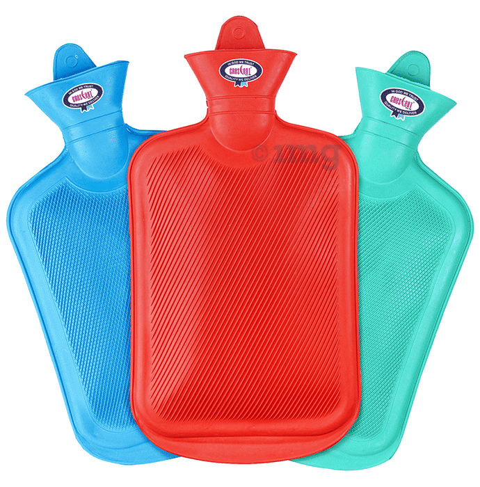 Crescent Non-Electric Rubber Hot Water Bag Red: Buy box of 1.0 Unit at ...
