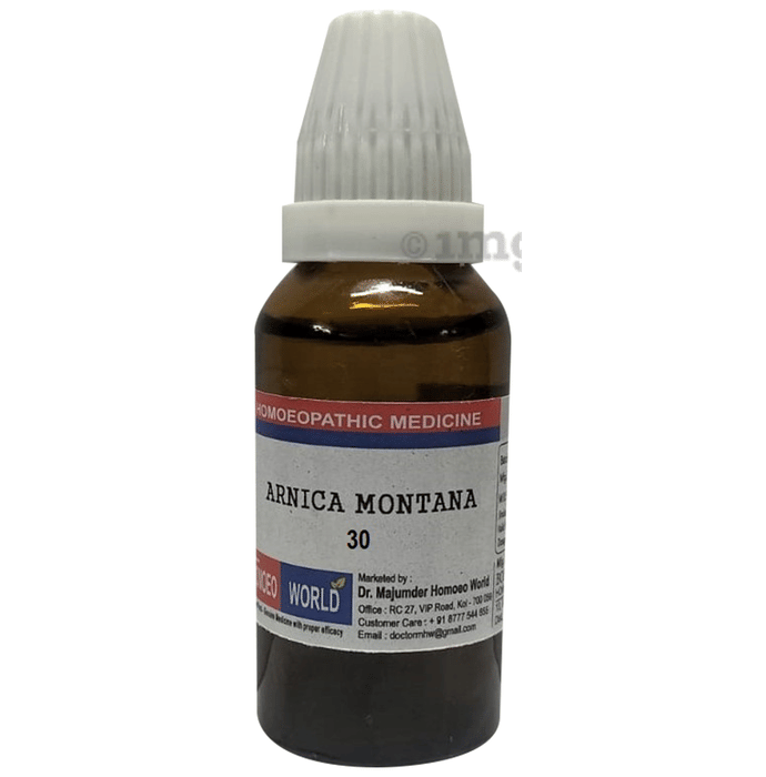 Dr. Majumder Homeo World Arnica Montana Dilution 30 (30ml Each): Buy combo pack of 3.0 bottles ...