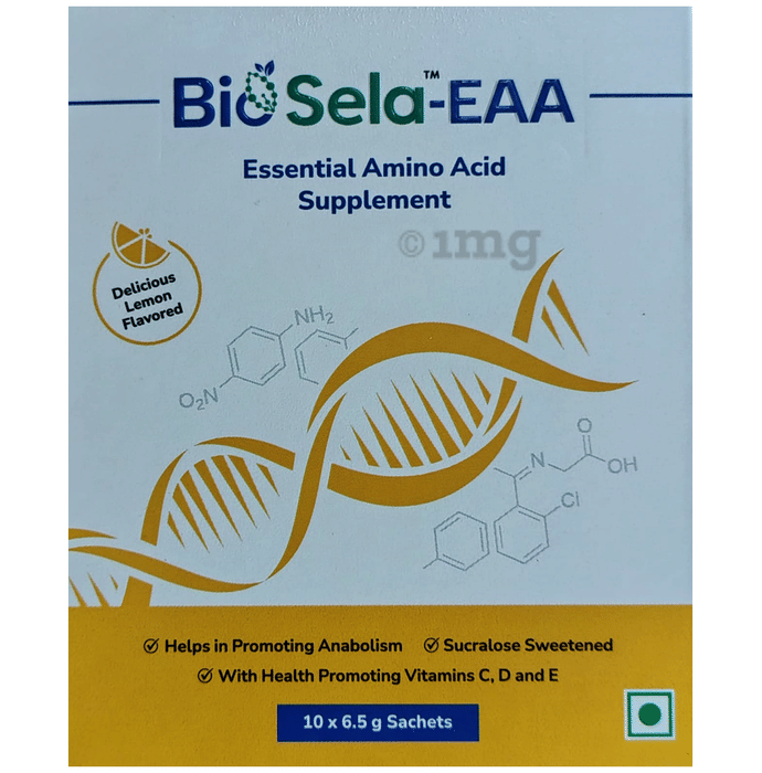 Biosela-EAA Essential Amino Acid Supplement 6.5gm (10 Sachet Each ...