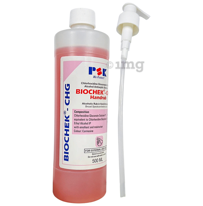 PSK Biochek-CHG Handrub: Buy bottle of 500.0 ml Solution at best price ...