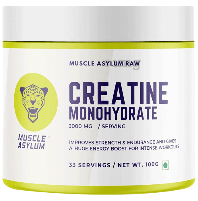 Muscle Asylum Raw Creatine Monohydrate Powder: Buy jar of 100.0 gm ...