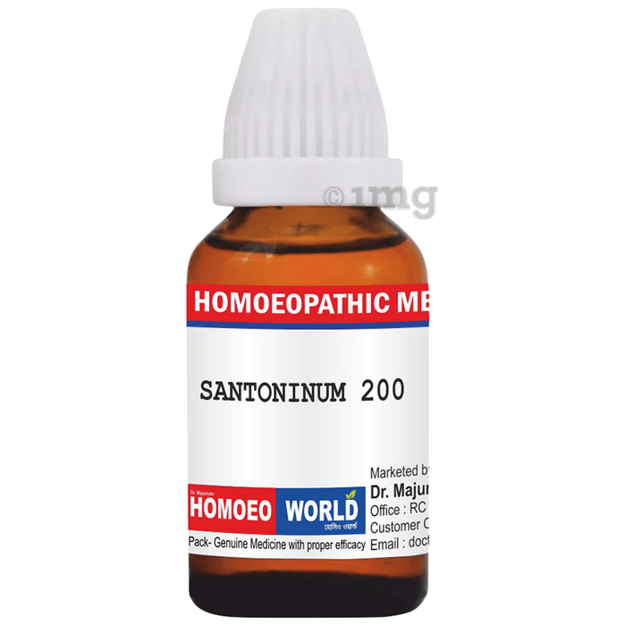 Dr. Majumder Homeo World Santoninum Dilution 200: Buy bottle of 10.0 ml ...
