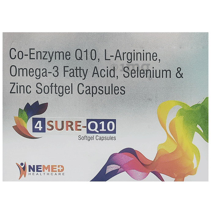 4Sure-Q10 Softgel Capsule: Buy strip of 10.0 soft gelatin capsules at ...