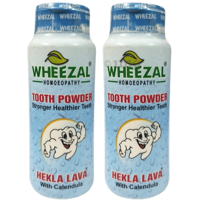Wheezal Hekla Lava with Calendula Tooth Powder (100gm Each): Buy combo pack of 2.0 bottles at ...