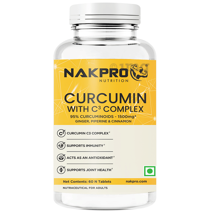 Nakpro Nutrition Curcumin with C3 Complex Tablet for Adults: Buy bottle ...