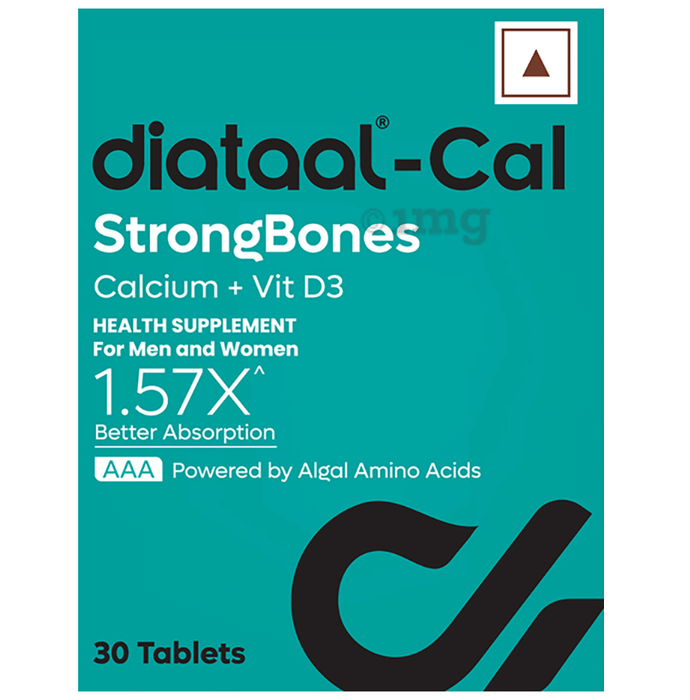 Diataal Cal Tablet Strong Bones | Active Absorbable Calcium + Vit D3 ...