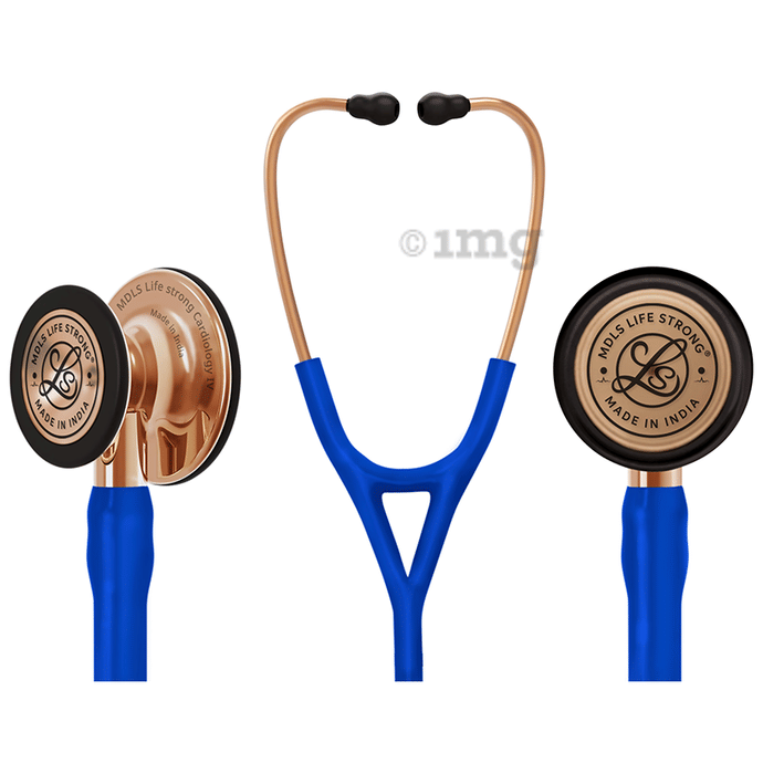 MDLS Life Strong Cardiology IV Rose Gold Stethoscope Blue: Buy box of 1 ...