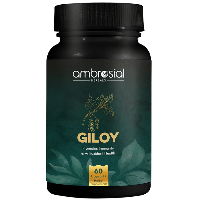 Ambrosial Herbals Giloy Capsule: Buy bottle of 60.0 capsules at best ...