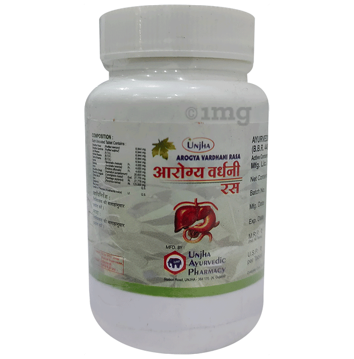 Unjha Arogya Vardhani Rasa Tablet: Buy bottle of 200.0 tablets at best ...