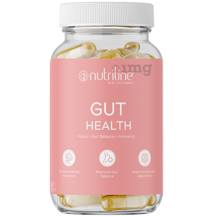 Nutriline Gut Health Capsule: Buy bottle of 60.0 capsules at best price ...