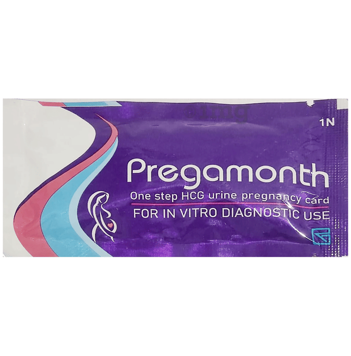 Pregamonth One Step HCG Pregnancy Card: Buy packet of 1.0 Kit at best ...