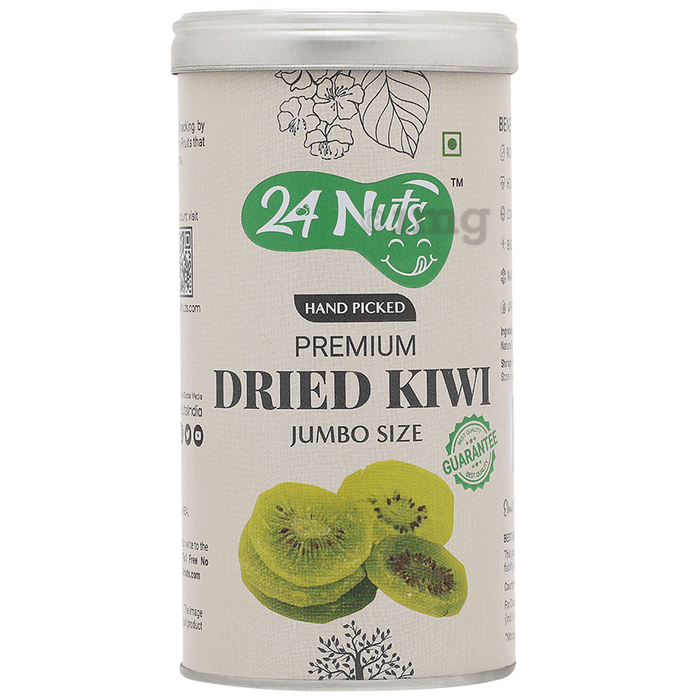 24 Nuts Hand Picked Premium Dried Kiwi: Buy Tin of 250.0 gm Dry Fruits at best price in India | 1mg
