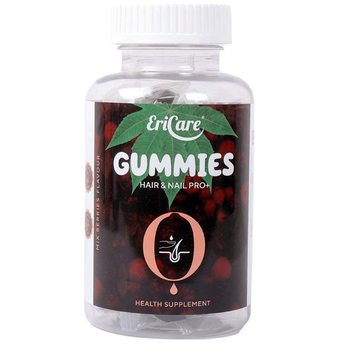 EriCare Hair & Nail Pro+ Gummies Mix Berries: Buy bottle of 30.0 gummies at best price in India ...