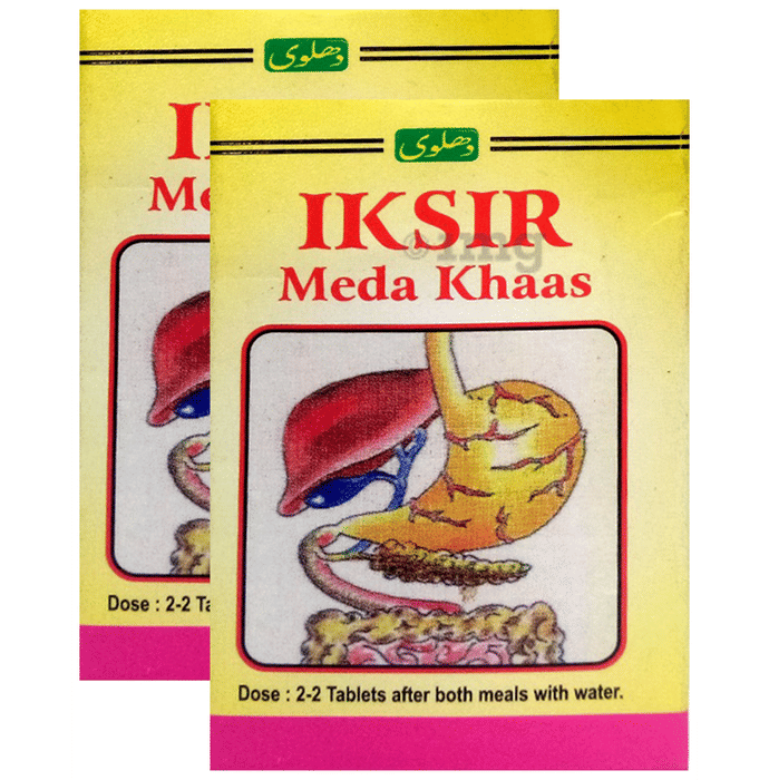 Dehlvi Iksir Meda Khas (40 Tablet Each): Buy combo pack of 2.0 Packs at ...