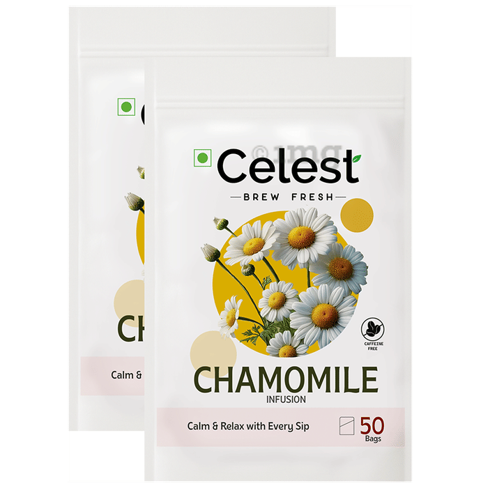 Celest Brew Fresh Chamomile Infusion Tea Bags (50 Each): Buy combo pack ...