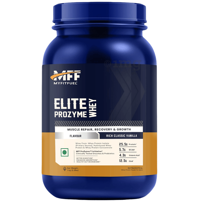 MyFitFuel Elite Prozyme Whey Rich Classic Vanilla: Buy packet of 1.0 kg ...