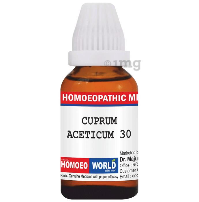 Dr. Majumder Homeo World Cuprum Aceticum Dilution 30: Buy bottle of 10. ...