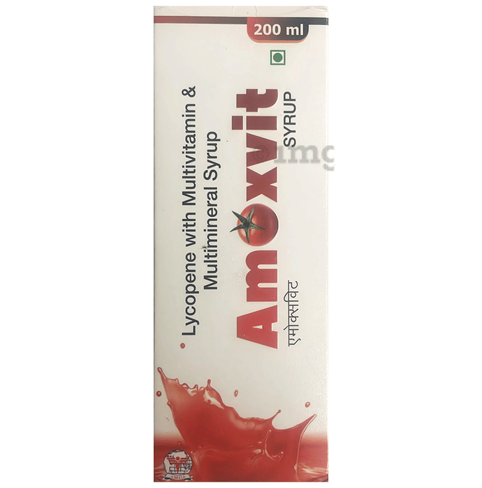 Amoxvit Syrup: Buy bottle of 200.0 ml Syrup at 𝗯𝗲𝘀𝘁 𝗽𝗿𝗶𝗰𝗲 in India | 1mg