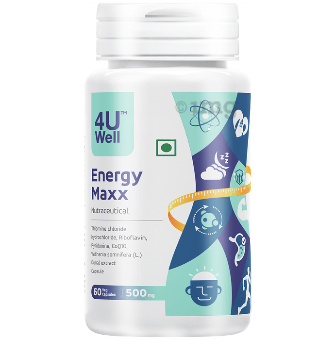 4 U Well Energy Max Veg Capsule: Buy bottle of 60.0 vegicaps at best ...