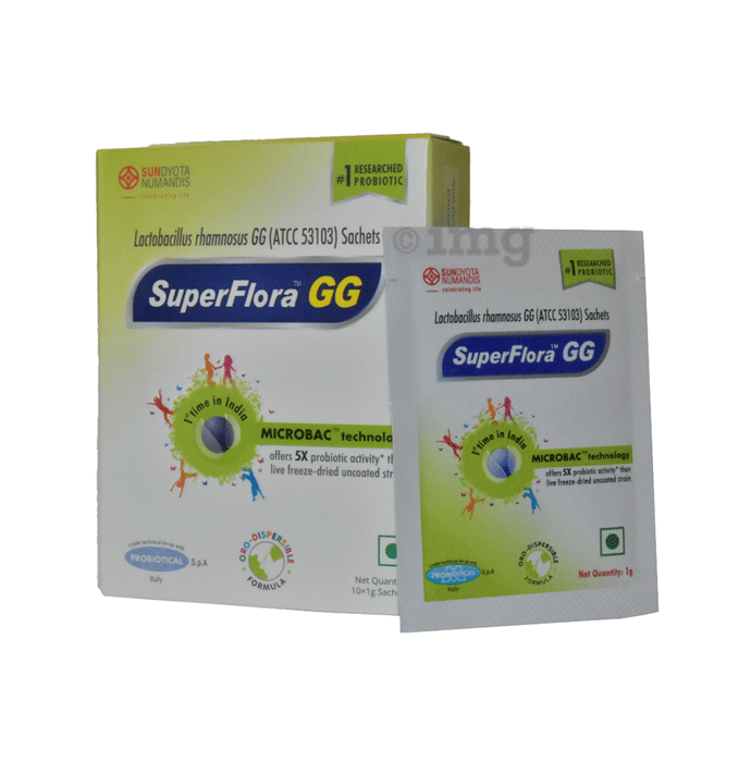 Superflora GG Sachet: Buy sachet of 1 gm Granules at best price in ...