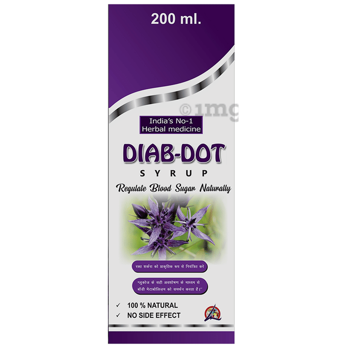 Diab-Dot Syrup: Buy bottle of 200.0 ml Syrup at best price in India | 1mg
