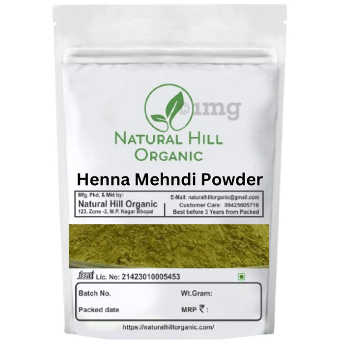 Natural Hill Organic Henna Mehndi Powder: Buy packet of 100.0 gm Powder ...