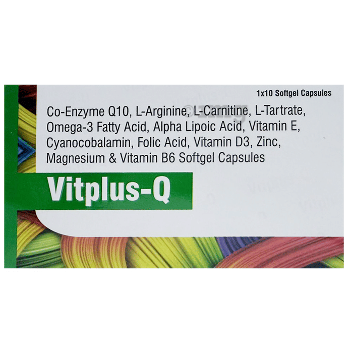 Vitplus-Q Softgel Capsule: Buy strip of 10.0 soft gelatin capsules at ...
