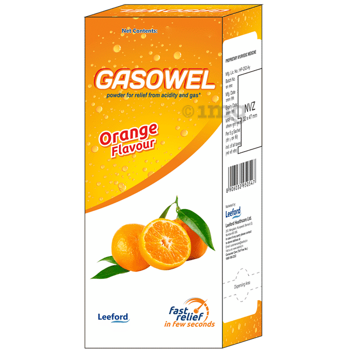 Gasowel Sachet Orange: Buy sachet of 5.0 gm Powder at 𝗯𝗲𝘀𝘁 𝗽𝗿𝗶𝗰𝗲 in ...