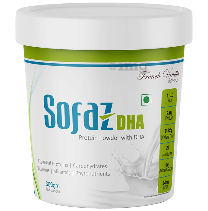 Sofaz DHA Protein Powder French Vanilla: Buy jar of 300.0 gm Powder at ...