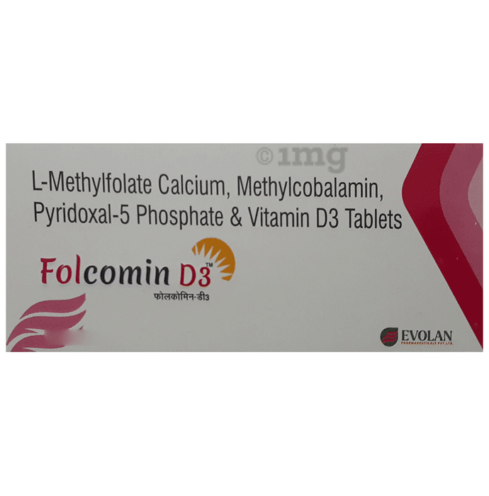 Folcomin D3 Tablet: Buy strip of 10.0 tablets at 𝗯𝗲𝘀𝘁 𝗽𝗿𝗶𝗰𝗲 in India | 1mg