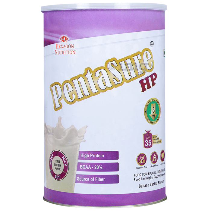 PentaSure HP with Whey, Milk & Soy Protein | Flavour Powder Banana ...