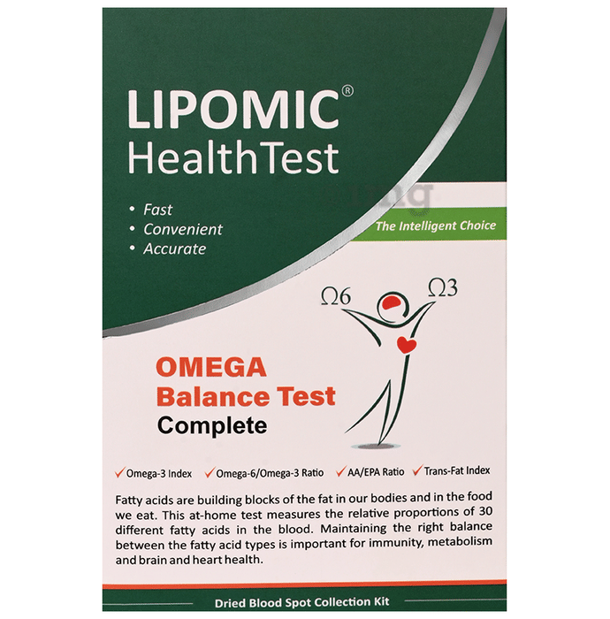 Lipomic Omega Balance Test Complete Kit: Buy box of 1.0 Test Kit at ...