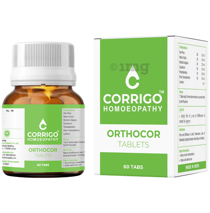 Corrigo Homeopathy Orthocor Tablet: Buy bottle of 60.0 tablets at best ...