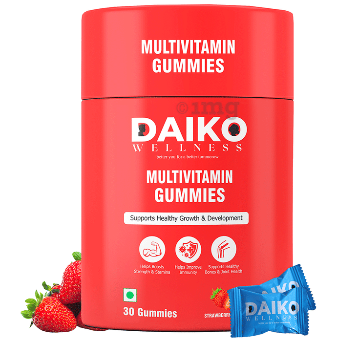 Daiko Wellness Multivitamin Gummies Strawberry: Buy jar of 30.0 gummies ...