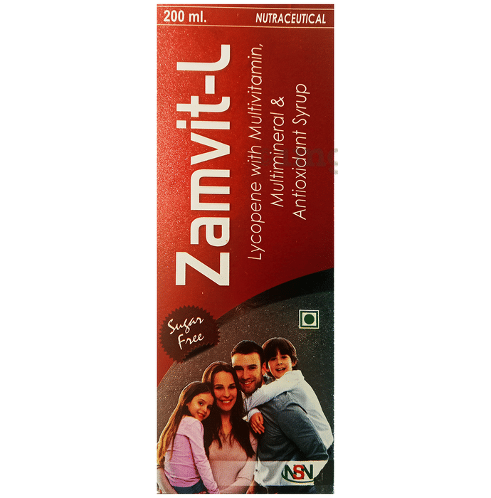 Zamvit-L Syrup Sugar Free: Buy bottle of 200.0 ml Syrup at best price ...