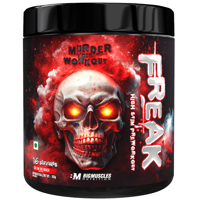 Bigmuscles Nutrition Freak High Stim Pre Workout Powder: Buy jar of 100 ...