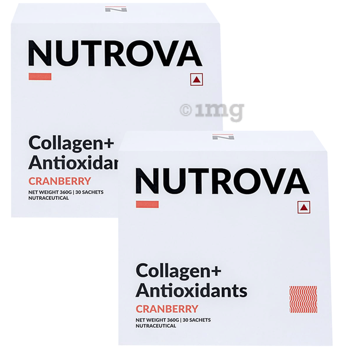 Nutrova Collagen+ Antioxidants (30 Sachet Each) Cranberry: Buy combo ...